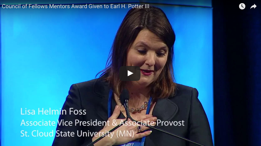 Nancy Blattner, Lisa Helmin Foss Pay Tribute to Fellows Mentor Award ...